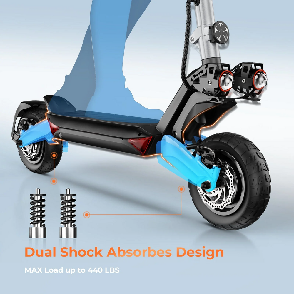 R3 Pro 1600W Dual Motors Off Road Electric Scooter