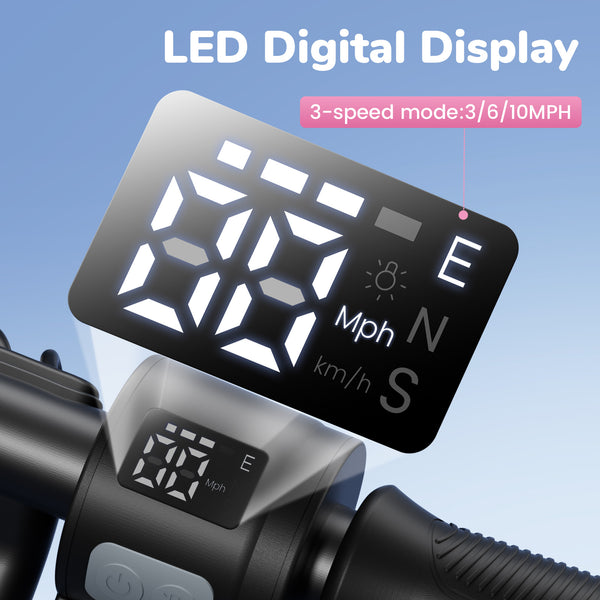 iScooter iK3 Electric Scooter, 150W Motor, LED Display for Kids Ages 6
