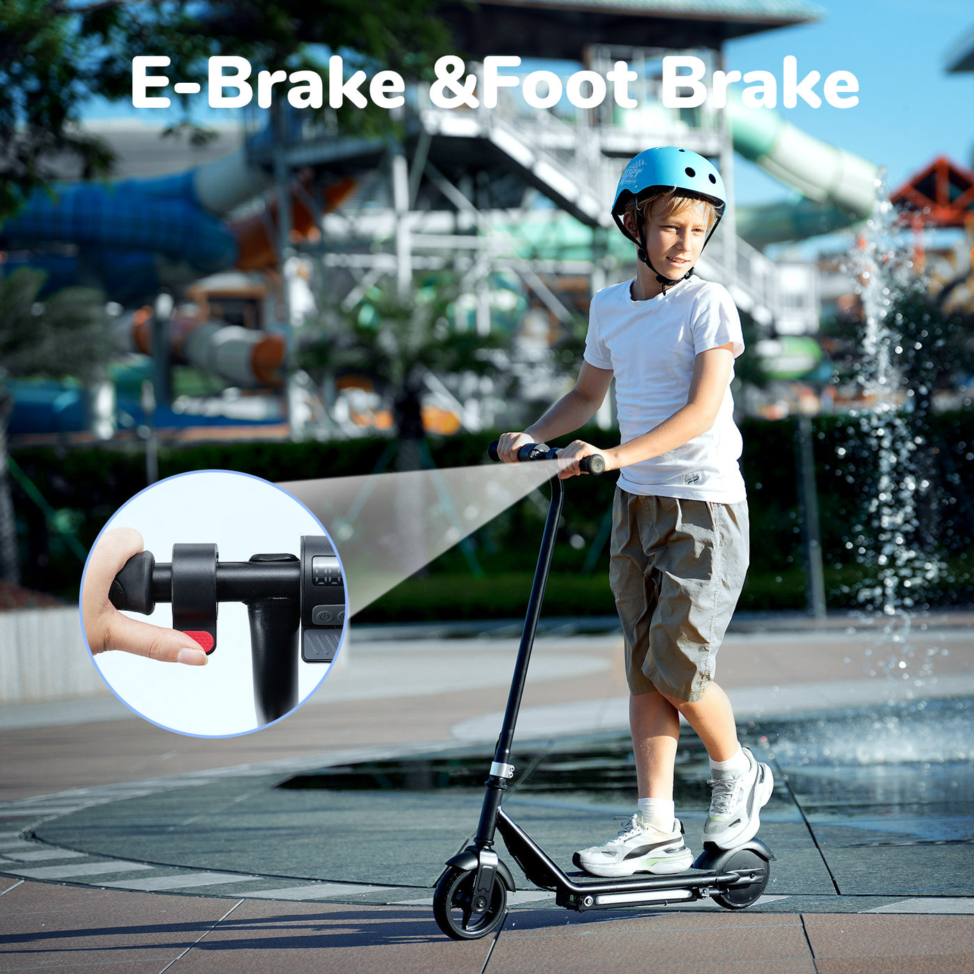 iScooter iK3 Electric Scooter, 150W Motor, LED Display for Kids Ages 6
